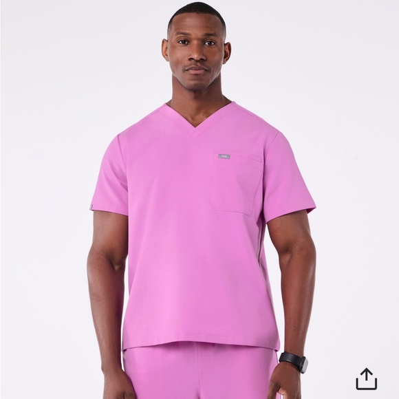 Figs | Shirts | Figs Mens Scrub Set Pink Cloud | Poshmark